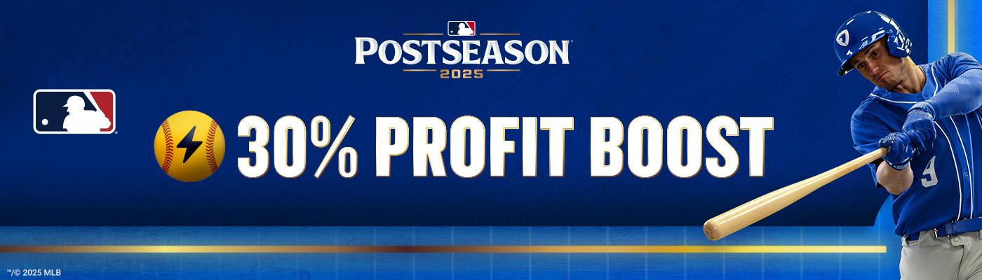 Get a 30% Profit Boost Token to use on ANY wager for any MLB Playoff Games taking place on ...